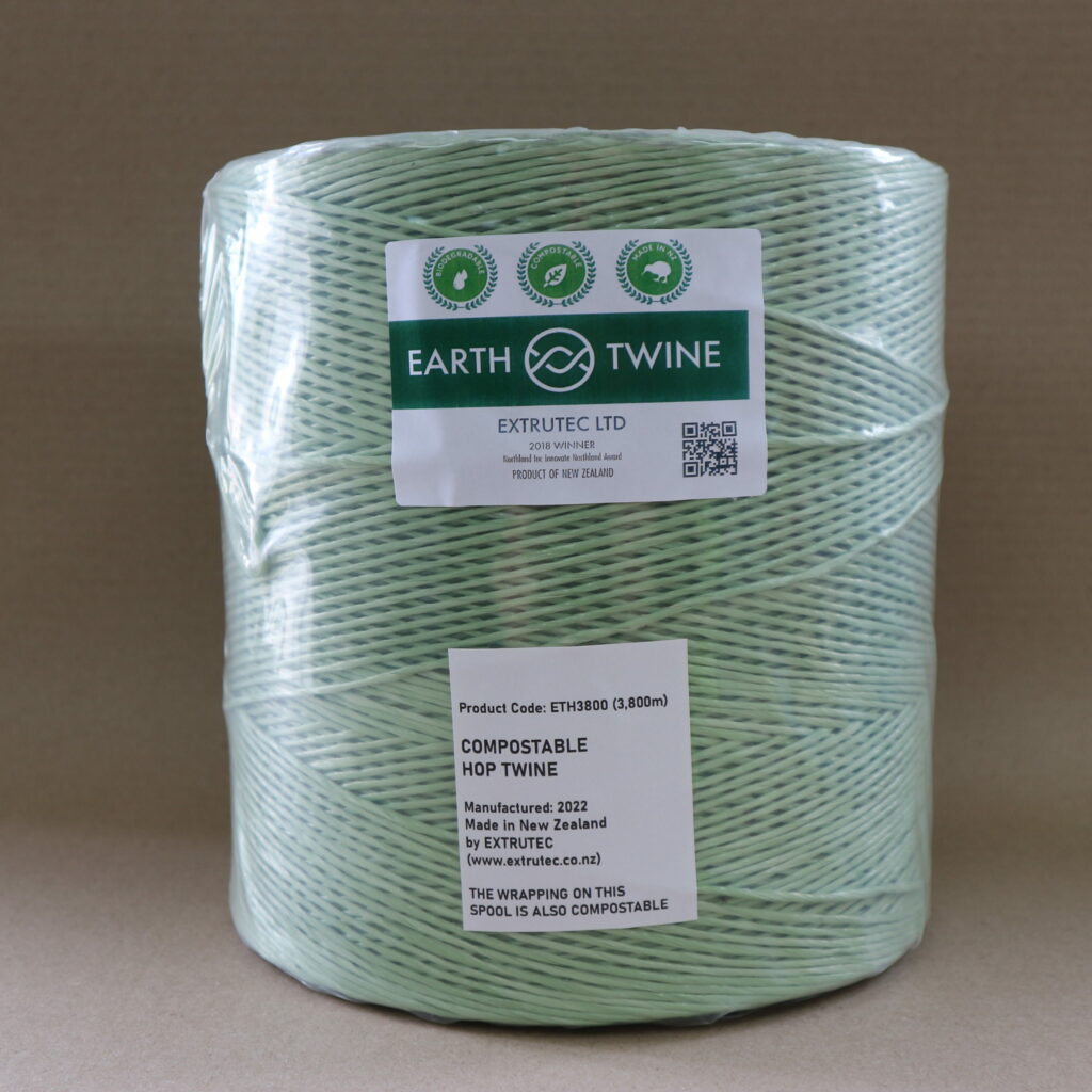 EARTHTWINE Compostable Twine, Green 3,800m spool - Extrutec