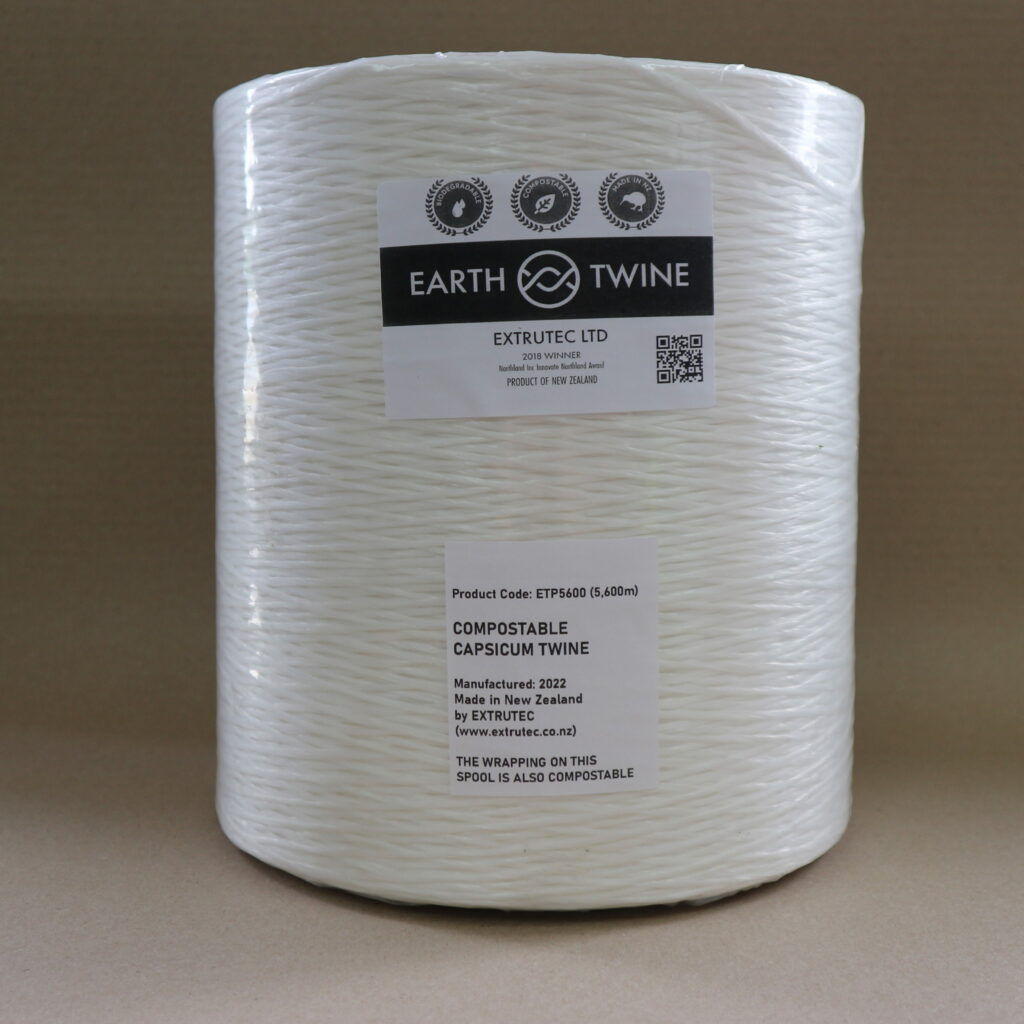 EARTHTWINE Compostable Twine, White 5,600m spool - Extrutec