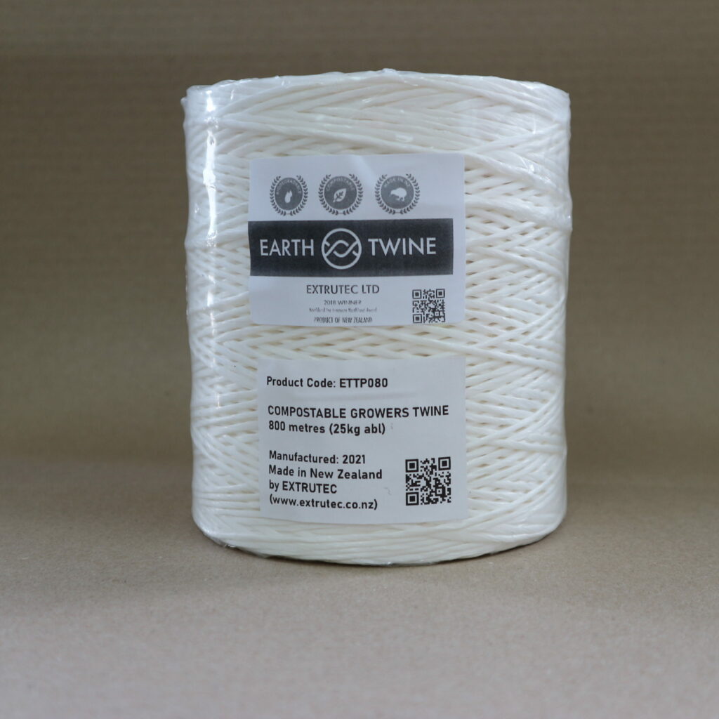 EARTHTWINE Compostable Twine, White 800m spool - Extrutec